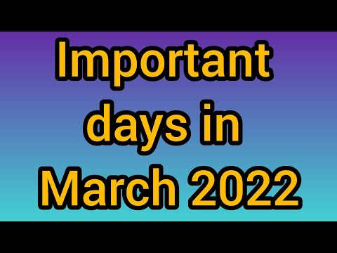 Good days in march 2022 | Important days in march|March 2022 good days|Festivals in march|#march2022