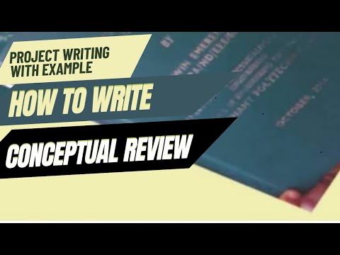 Conceptual Review with example #HowToWriteConceptualReview