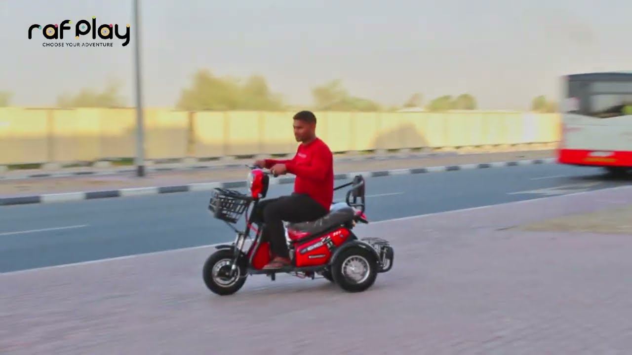 MEGAWHEELS MOBILITY 3 WHEELS ELECTRIC SCOOTER WITH BASKET