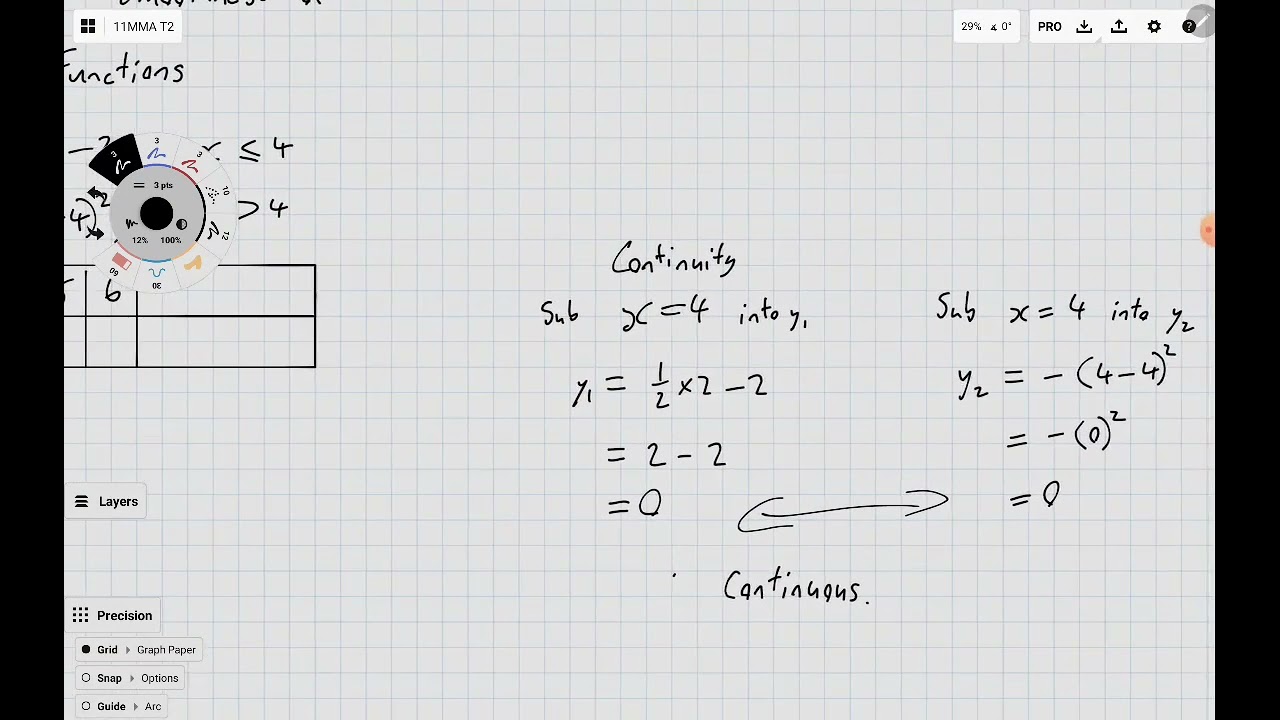 Continuity & Smoothness of Piece-Wise Functions
