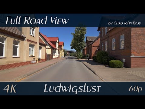 Ludwigslust, Germany: Christian-Ludwig-Straße, Neue Torstraße - 4K (2160p/60p) Ultra HD