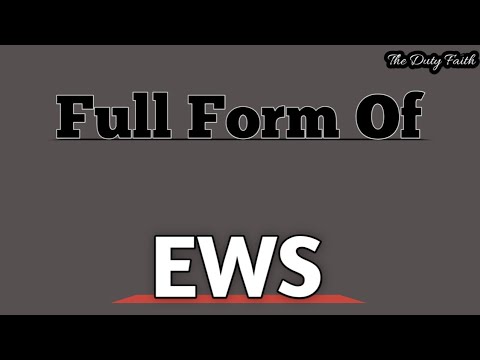 Full From Of Ews //Ews ka full form kya hota hai //Ews ka pura name kya hai#fullforms #Thedutyfaith
