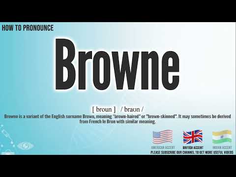 Brownie Pronunciation | How to Pronounce (say) Brownie CORRECTLY | Meaning Definition