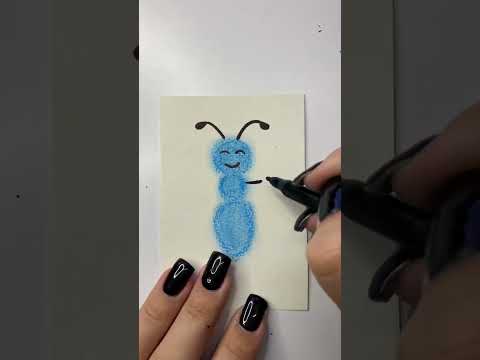 How to draw ant #art #ant #insects #satisfying