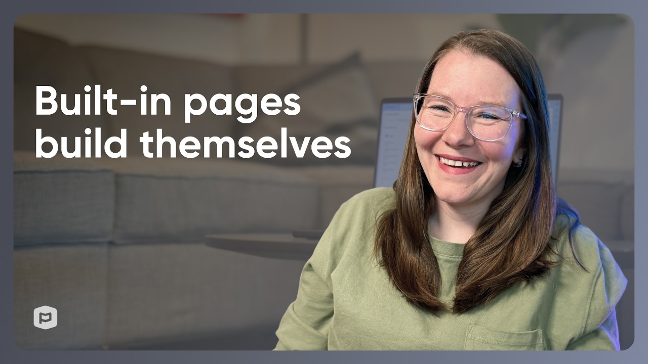 Using Built-In Pages in Publishing
