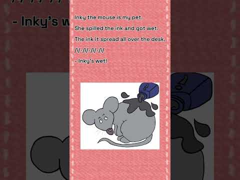 Jolly Song "i" with lyrics and illustrated actions #englishlearning #phonics #shorts #english