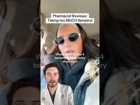 ⚠️WARNING!! DO NOT take too much Benadryl!! Pharmacist Reviews #pharmacology #sleepaid #benadryl