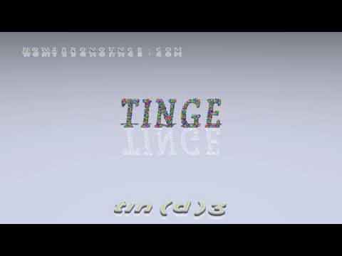 tinge - pronunciation + Examples in sentences and phrases