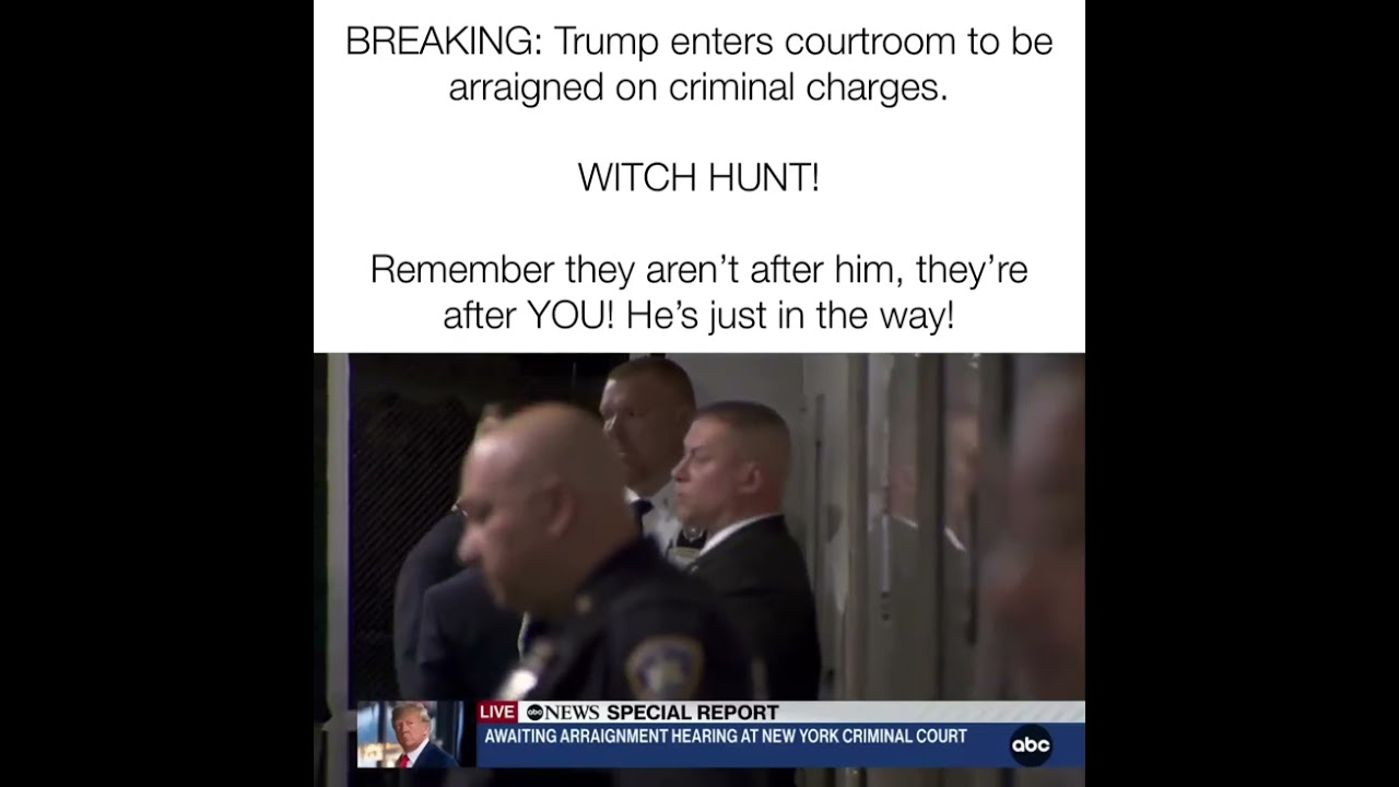 Donald Trump arrested and placed in hand cuffs