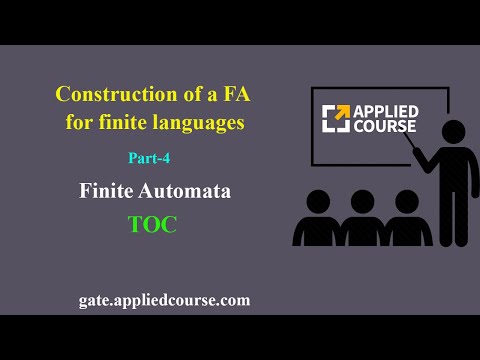 Construction of a FA for finite languages | Finite Automata | part-4 | TOC