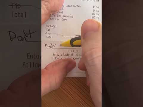 Man leaves a proper tip for waiter #tips #server #food d