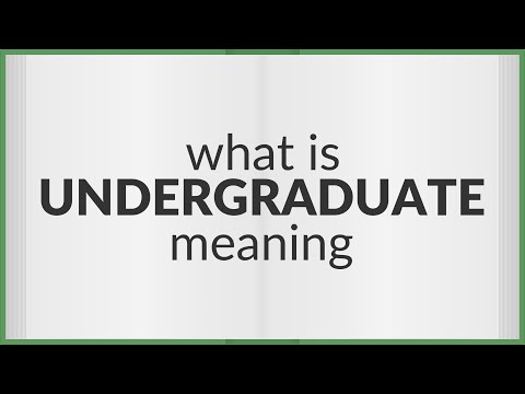 Undergraduate | meaning of Undergraduate