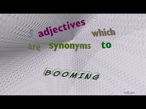 booming - 5 adjectives synonym to booming (sentence examples)
