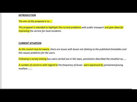 CAE PROPOSAL EXAMPLE SENTENCES AND WRITING TIPS