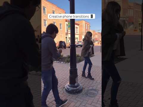Creative seamless transitions using your phone π± #shotoniphone #transitions #shorts