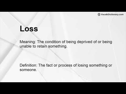 Loss Meaning