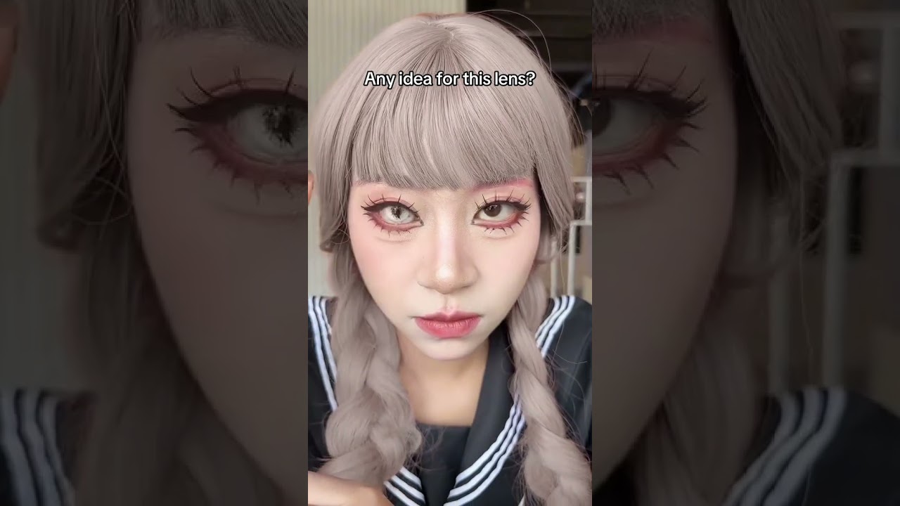 Contact lenses : Cracked eye gray #lenspoison #cosplay #anime #halloween #contactlenses