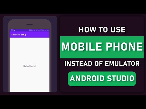 How to Use Mobile Phone Instead of Emulator in Android Studio | Tutorial No .3