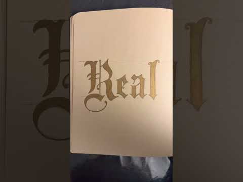 Gothic Old English lettering type style #sketchbooktour #typography