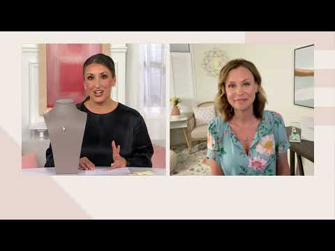 Diamonique Four Ring Necklace, Sterling Silver on QVC