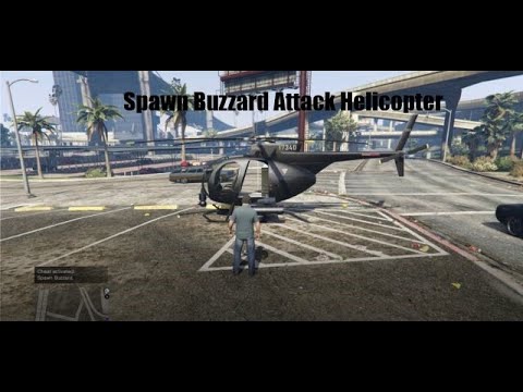 GTA V Cheat Code Spawn Buzzard Attack Helicopter