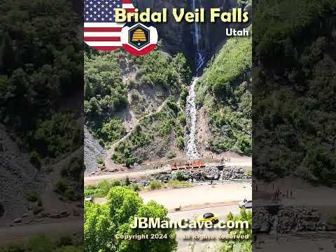 BRIDAL VEIL FALLS in UTAH USA JBManCave.com #Shorts