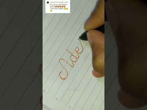 Adeline name request || hand lettering practice #art #satisfying #shorts