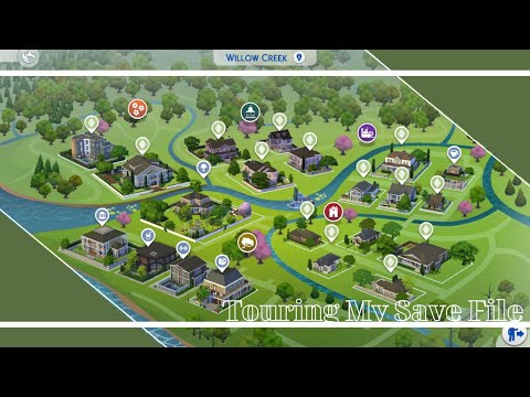 Touring My Save File (Early Version) | Plumbob Sims