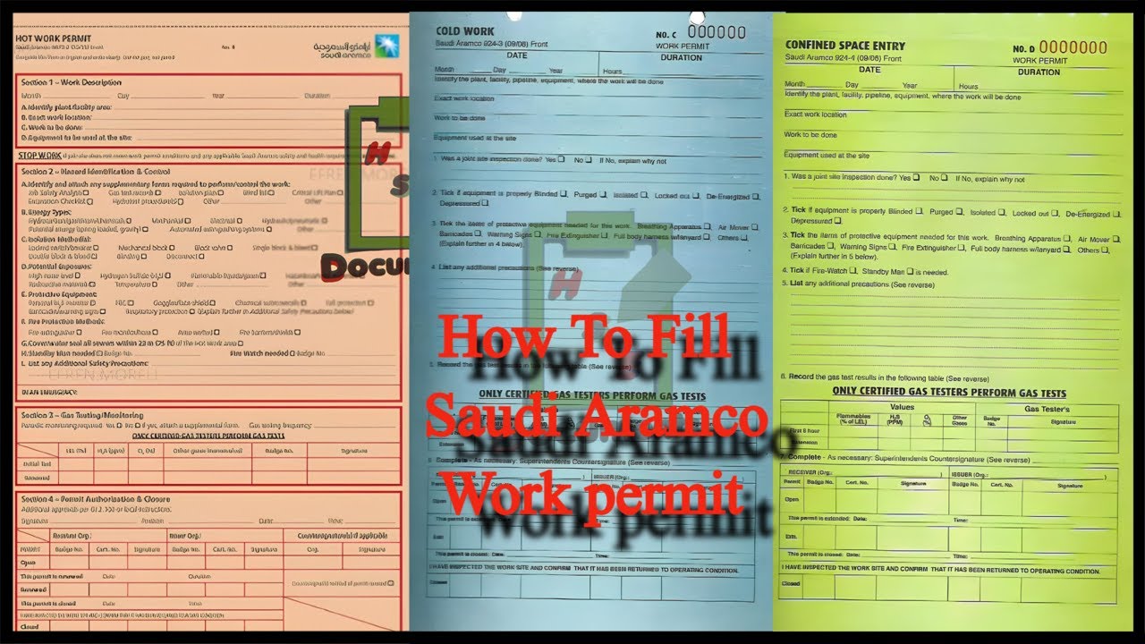 How To Fill Saudi Aramco Work permit | Step by Step Guide