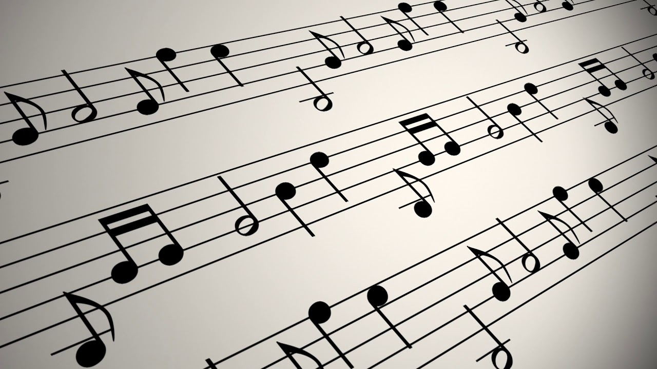 Musical Notation Background Loop | Copyright Free Footage