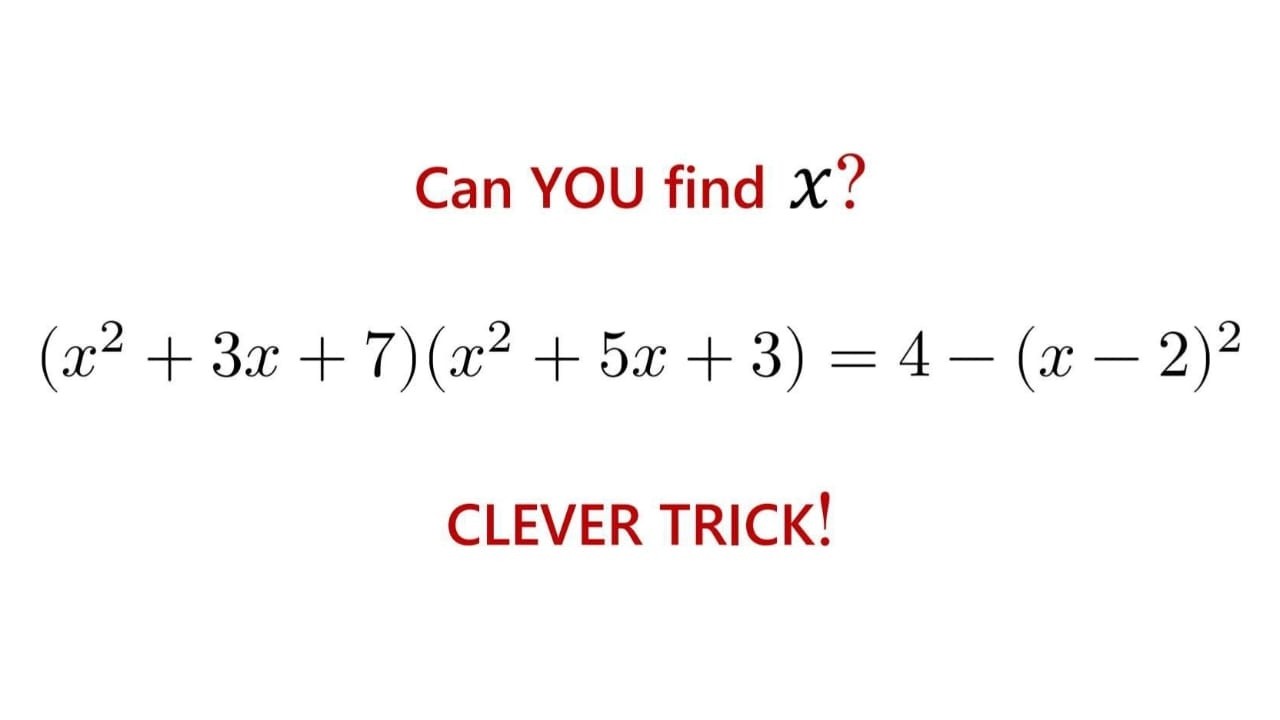 You Can Solve This Algebra Problem In SECONDS!