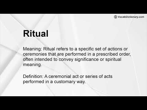 Ritual Meaning