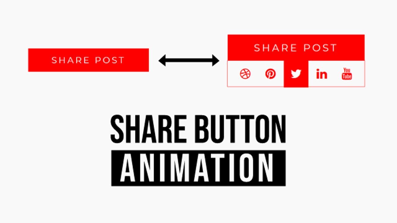 Creative CSS Share button Animation