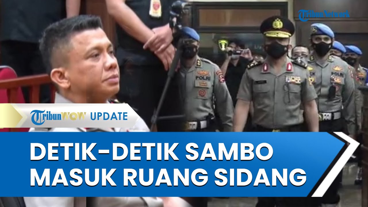 Detik-detik Ferdy Sambo Masuki Ruang Sidang Kode Etik, Postur Tegap Tapi Penuh Ketegangan ...