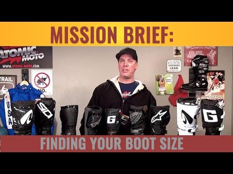 Finding your Motorcycle Boot Size - Atomic-Moto