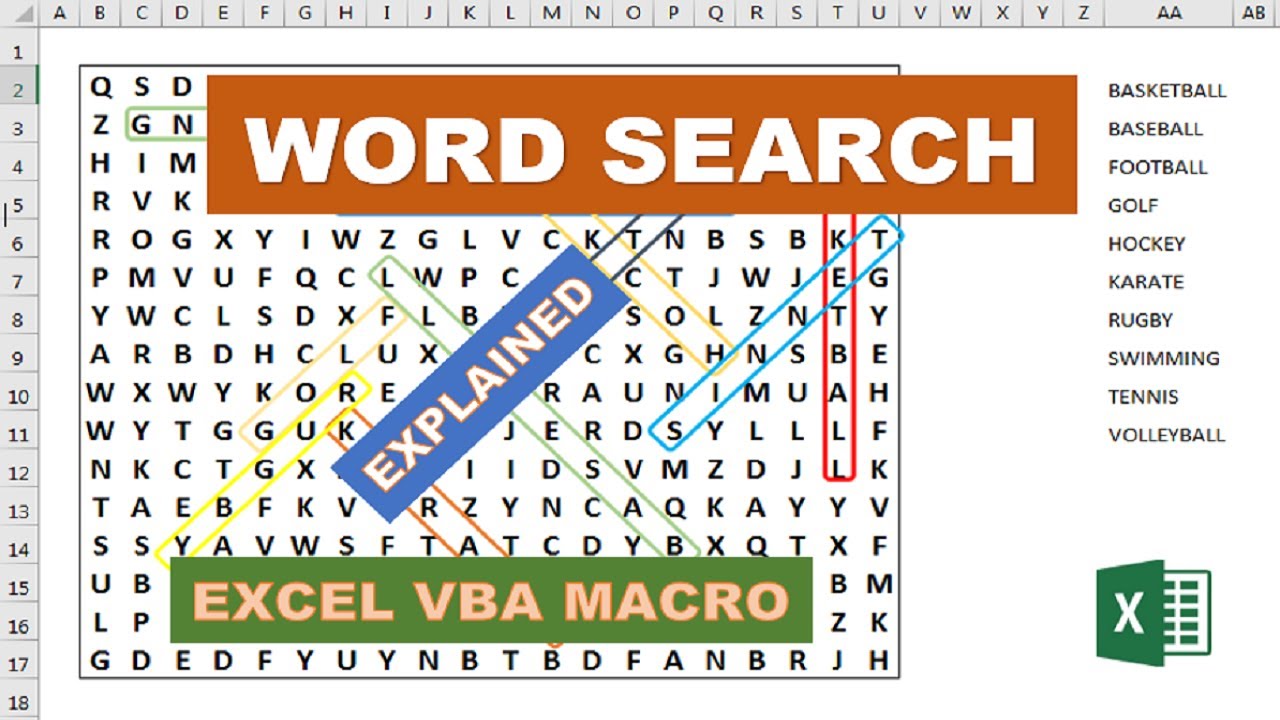 Excel Word Search Generator Explained