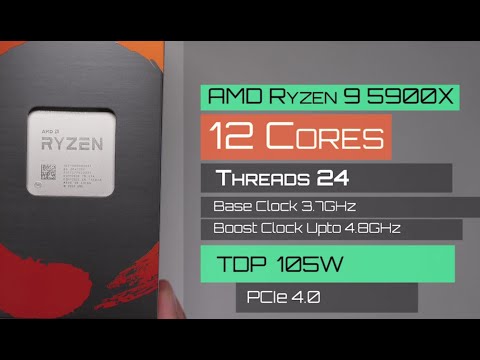 AMD 5900x Ryzen 9 Unboxing the new CPU Champion