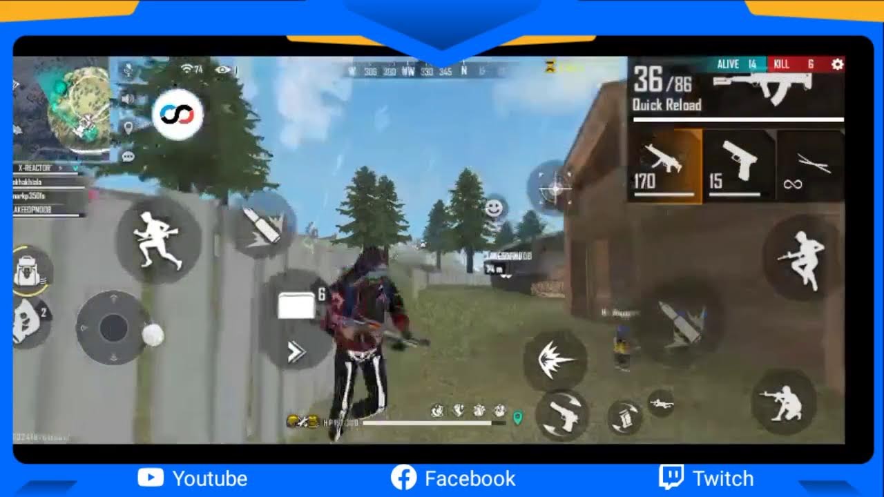 X Reactor Watch me live playing Garena Free Fire- Rooter Live Gaming