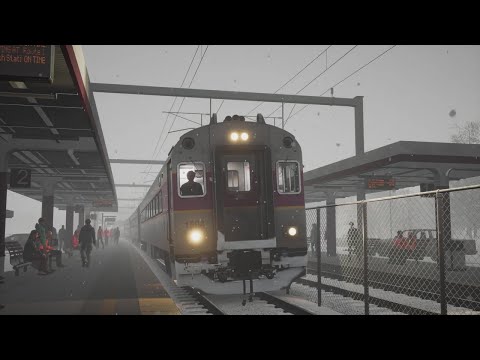 Train Sim World 3 PS5 Boston Sprinter Operating MBTA Commuter Rail Train 812 to Boston Part 1