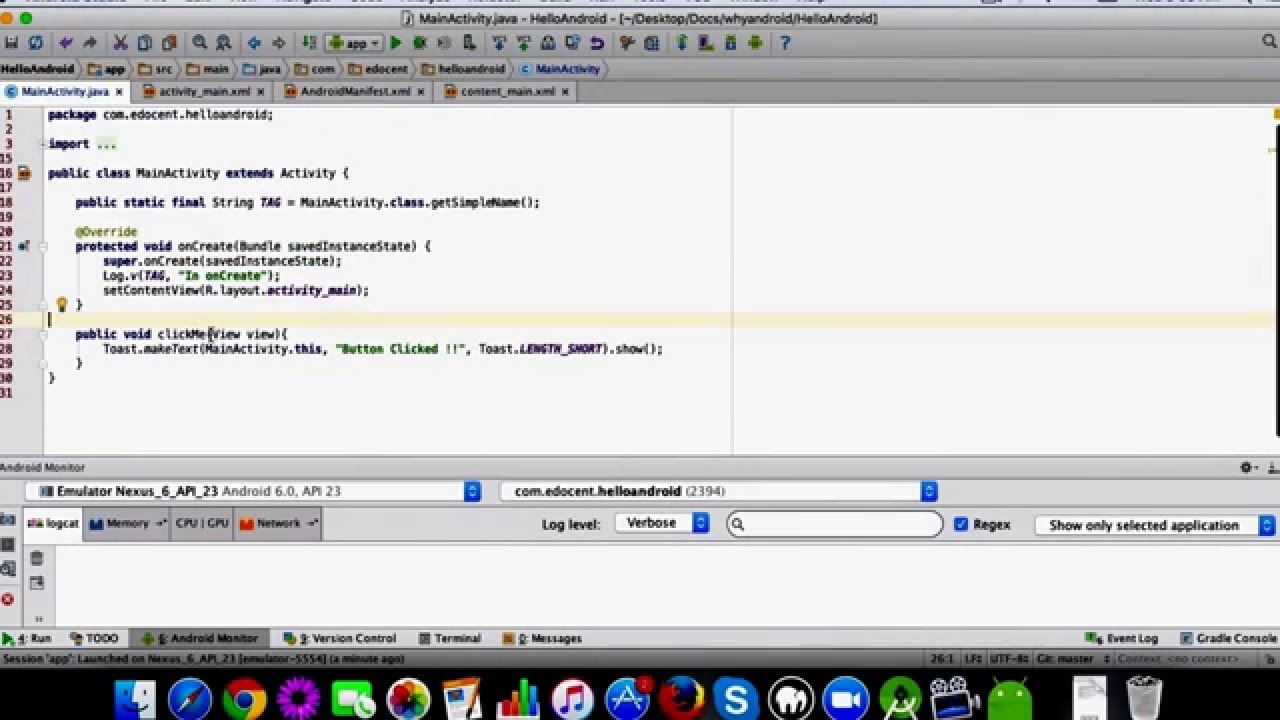 Android Basics - How to use findViewById method