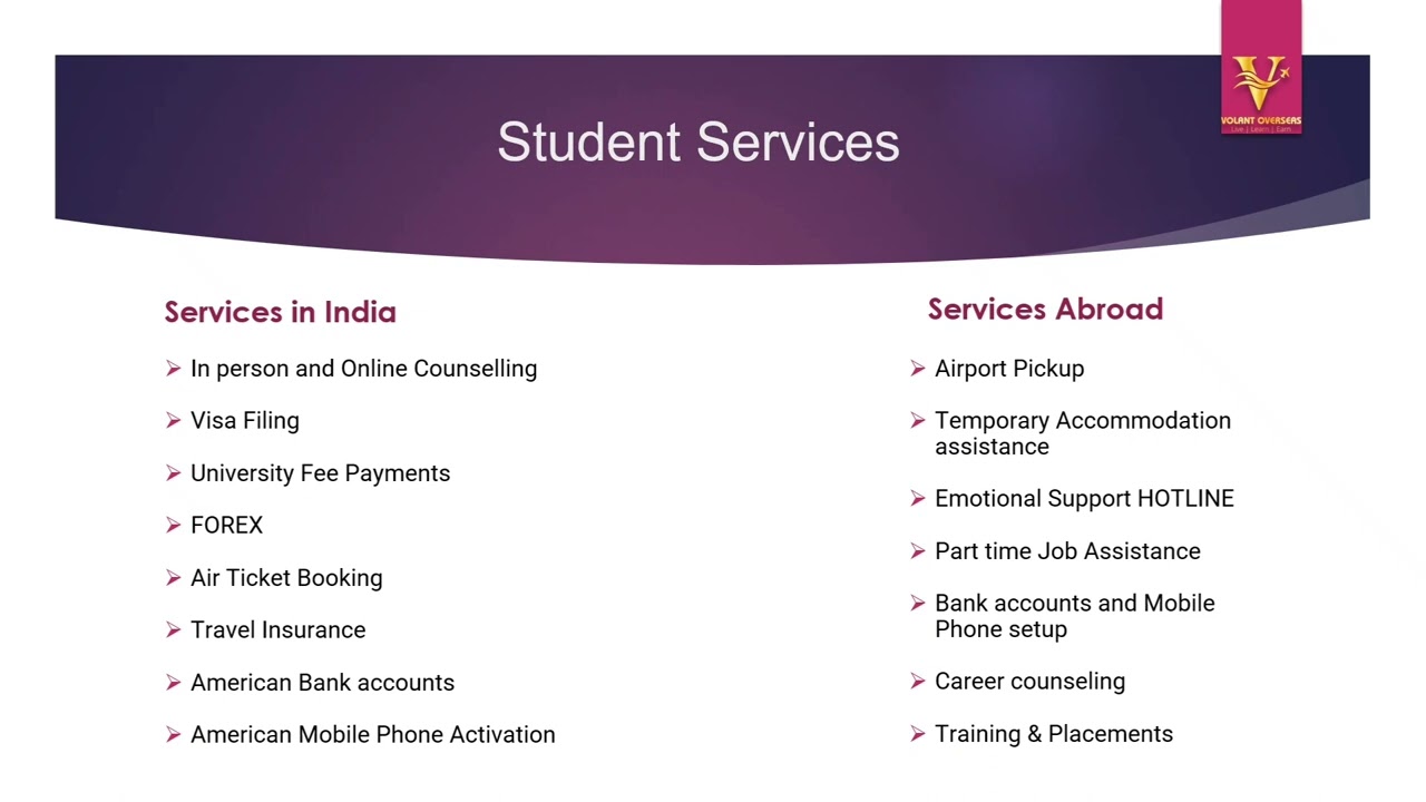 Volant Overseas Profile & Benefits | Abroad education | Bachelor and Masters Admission | Immigration