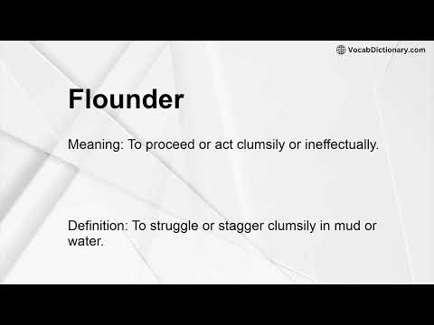 Flounder Meaning