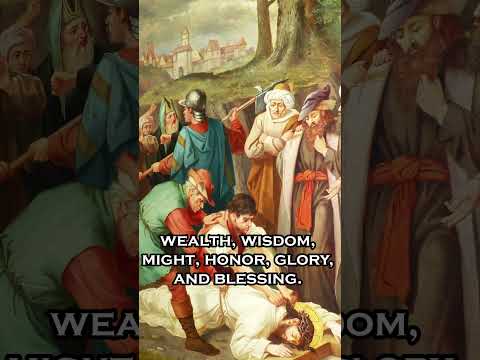 Daily Bible Verse │ His Atonement In Redeeming Humanity │ Revelation 5:12 │ July 26, 2023 #shorts