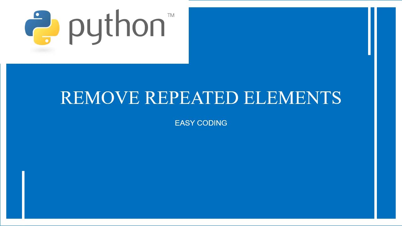 Python Program To Remove Repeated Elements From A Sequence(List,Tuple)|Python Programs For Begginers
