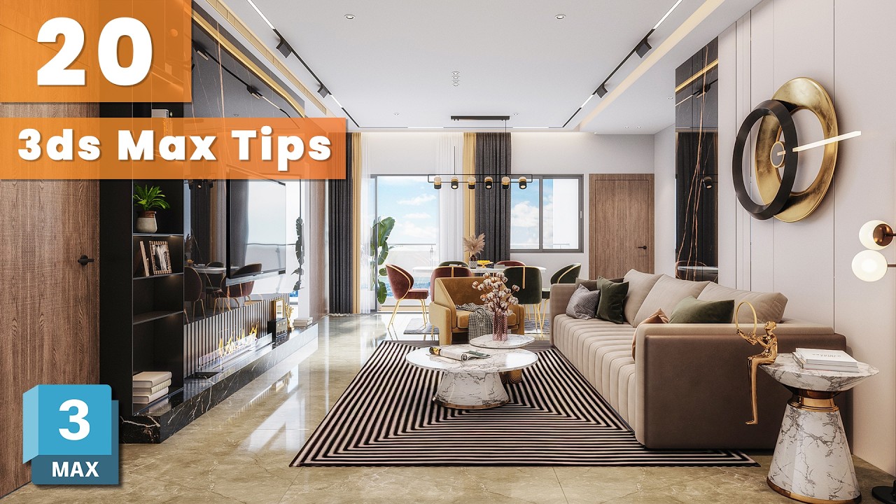 20 Hidden 3ds Max Tips That Will Save You HOURS (Archviz Workflow)