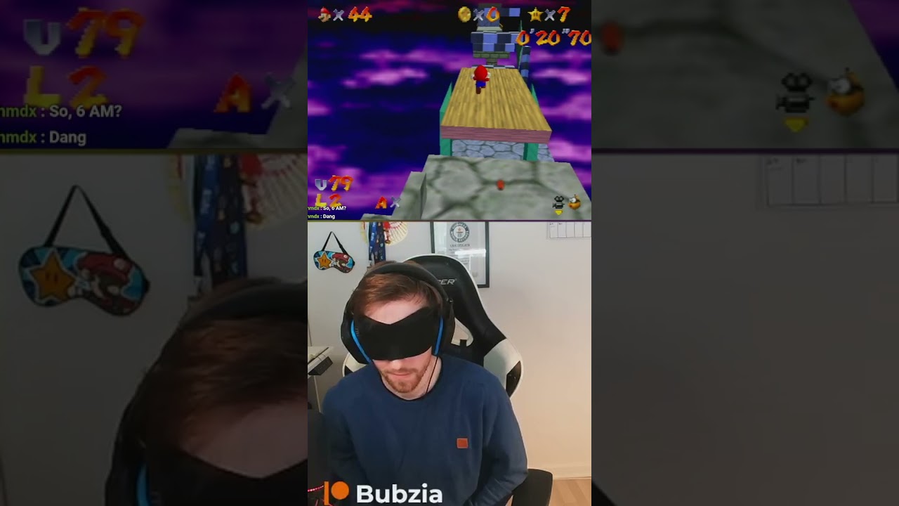 WORLD RECORD Blindfolded BITS in 55 seconds #sm64