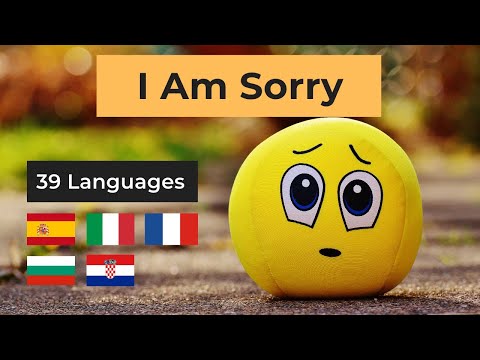 How to say I'm Sorry in 39 Different Languages | Europe Language Comparison