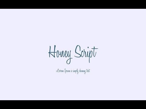 How to Download and Install Honey Script Font Free Download in Adobe Photoshop #youtube