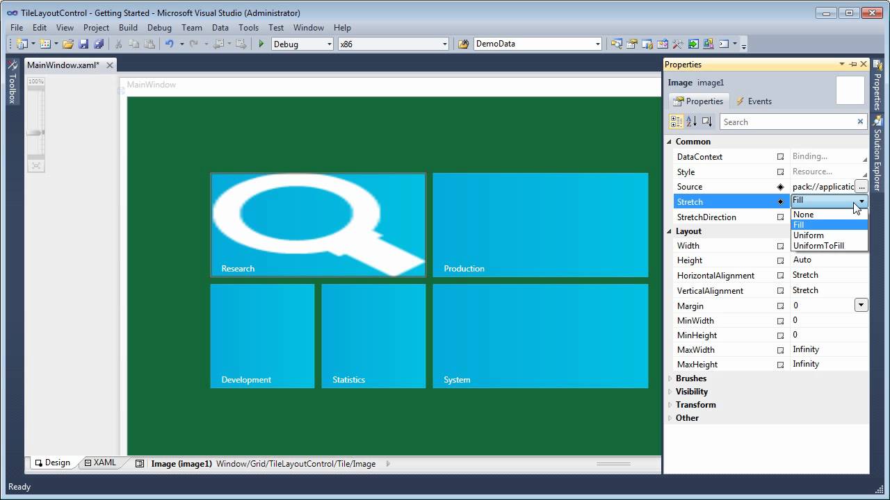 WPF Tile Control - Getting Started