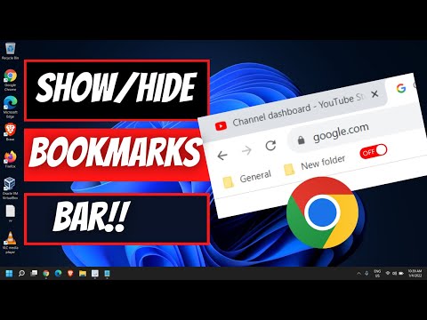 Google Chrome : Show or Hide Bookmarks Bar Easily